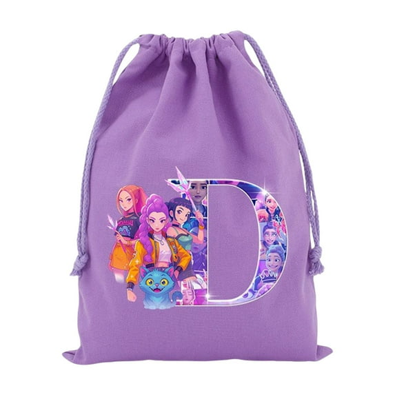 Canvas Tote Bag With K+POP+D+emon+Hunter Girls Group Poster Print ...