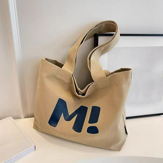 Canvas Tote Bag, Large Capacity Shoulder Bag, Daily Carry & Storage ...