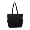Tanyzvel Canvas Tote Bag Multi-Pocket Shoulder Bag Large Capacity Work ...