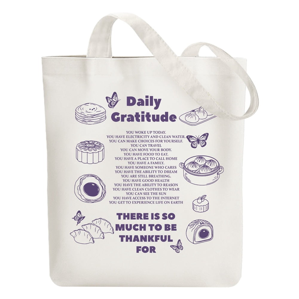 Canvas Tote Bag Reusable Cotton Bag for Women Durable Cloth Shoulder ...