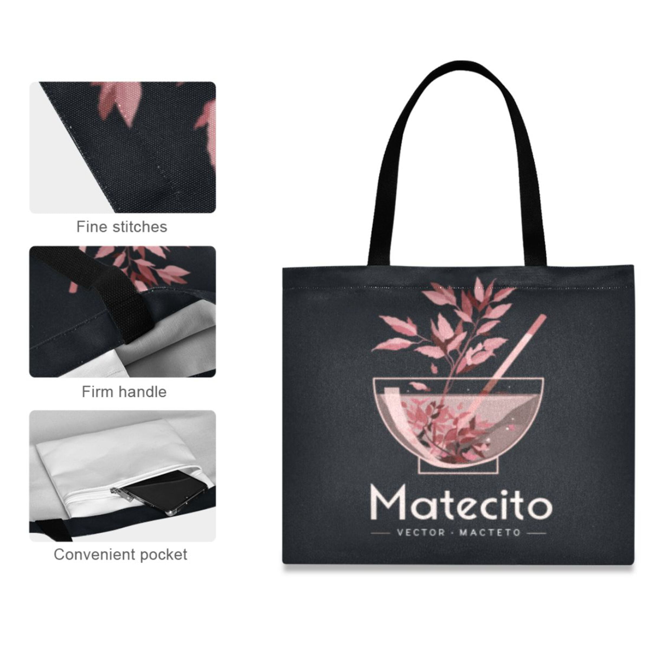 Canvas Tote Bag for Women Girls Design Print Herbal Tea Totes - Walmart.com