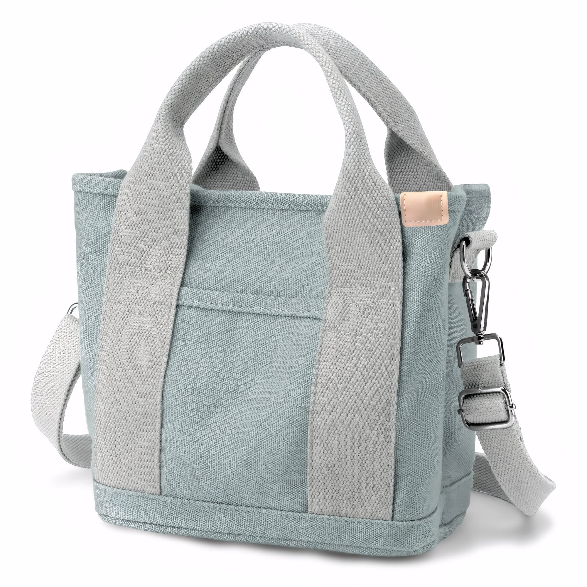 Canvas Tote Bag for Women with Zipper Crossbody Bag, Everyday Work ...