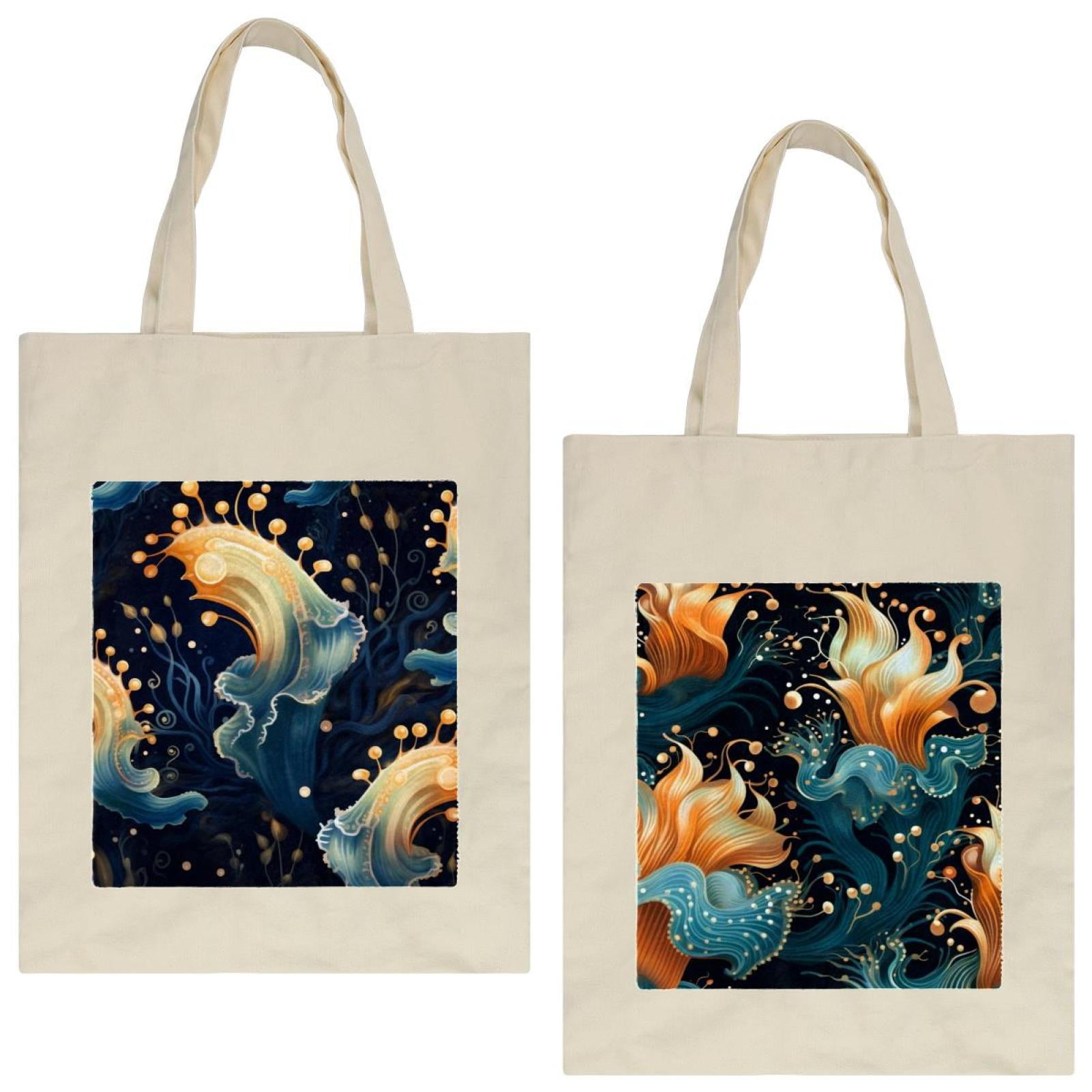 Canvas Tote Bags Sea Slug Shopping Bag Reusable Grocery Bag - Walmart.com