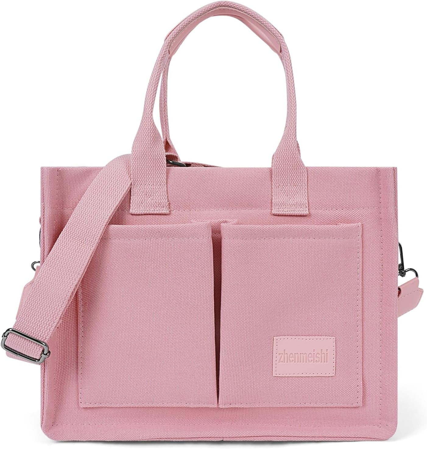 Canvas Tote Bags for Women, Canvas Tote Bag with Multi Pockets Church ...