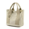 Canvas Tote, Lunch Bag, Large Capacity Multi-compartment Work Storage ...