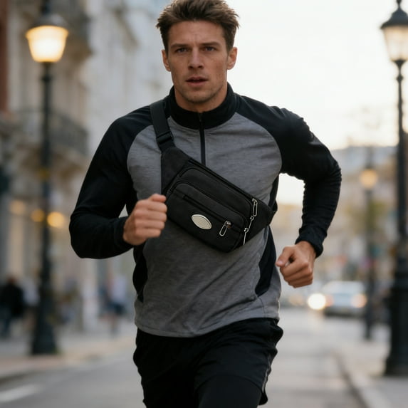 Canvas Waist Bag for Men, Multi Pocket Tool and Phone Fanny Pack for ...