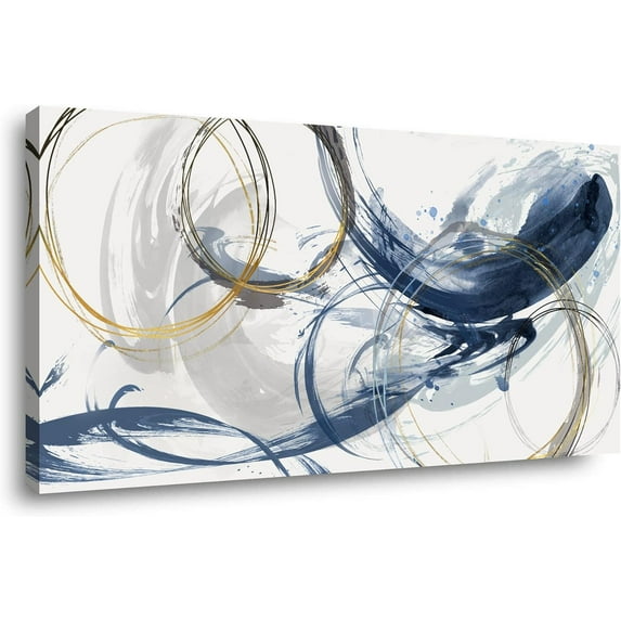 Canvas Wall Art Abstract Art Paintings Blue Fantasy Colorful Graffiti ...