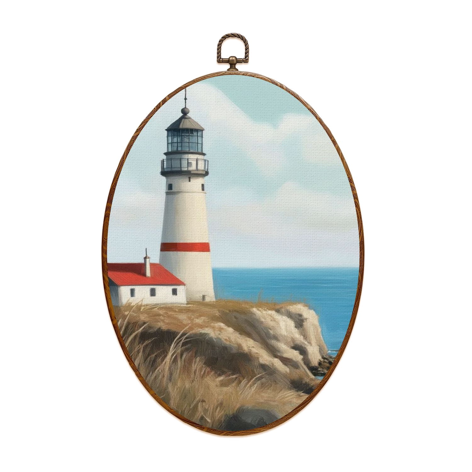 Canvas Wall Art Abstract Coastal Ocean Palm Tree Surfboard Lighthouse ...