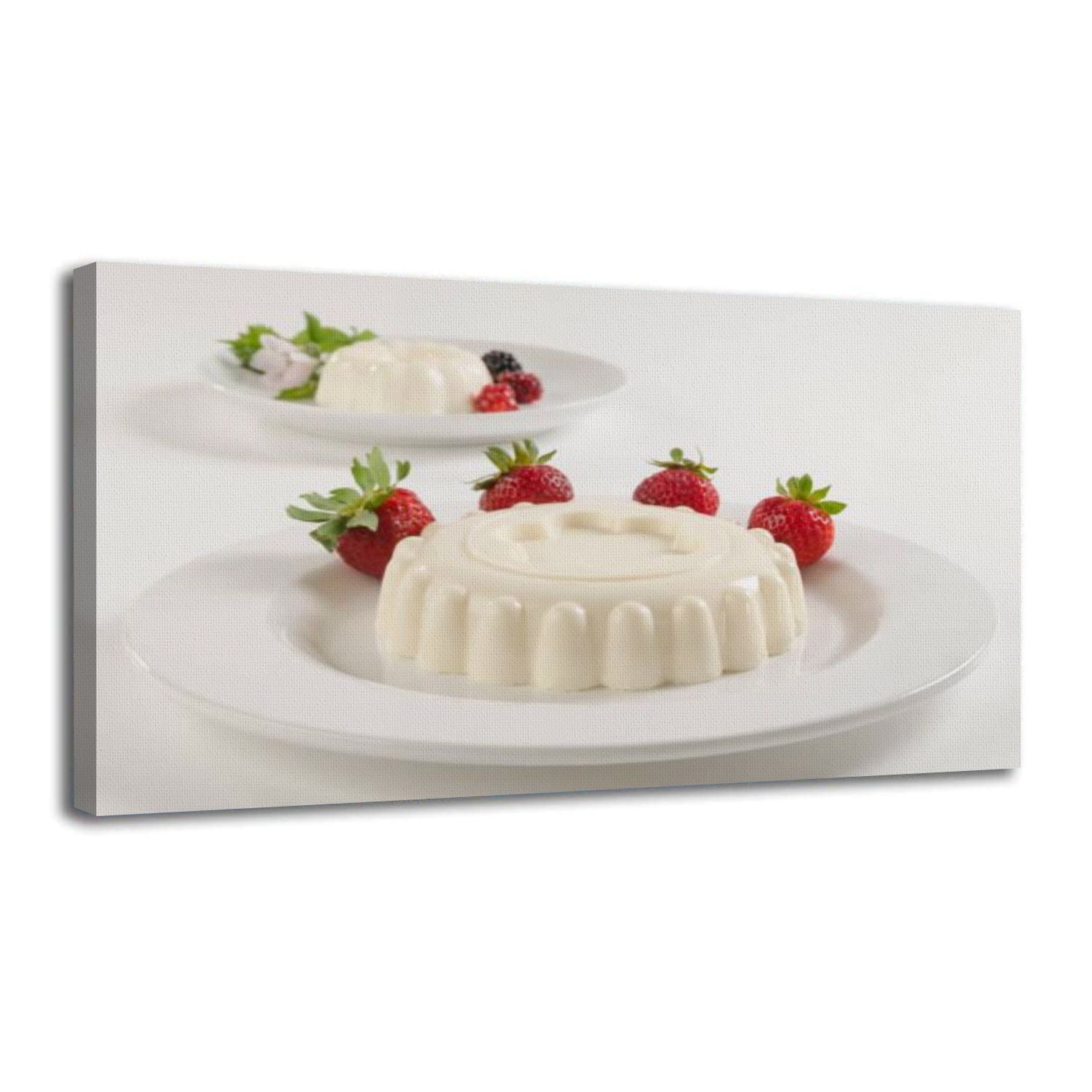 Canvas Wall Art Almond Jello Wall Decor for Living Room Bathroom ...