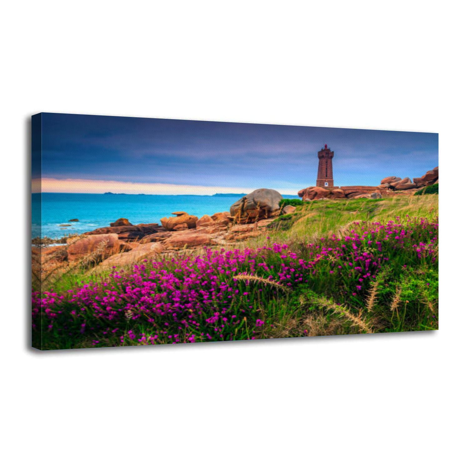 Canvas Wall Art Amazing Atlantic ocean coastline Brittany region ...
