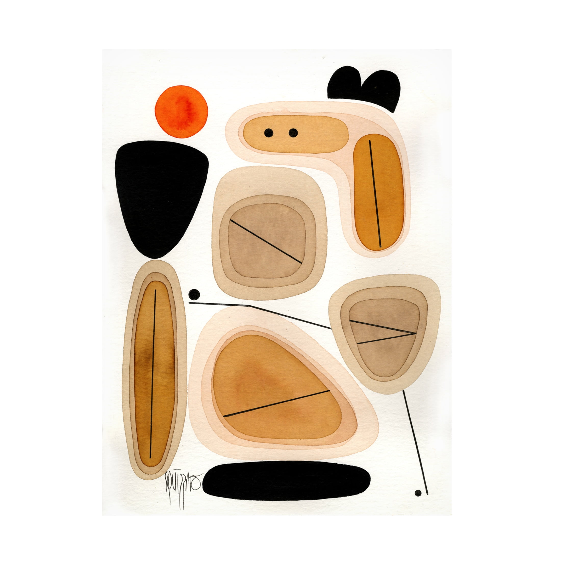 Canvas Wall Art - Antony Squizzato 'Giant Step' Wall Art for Living ...