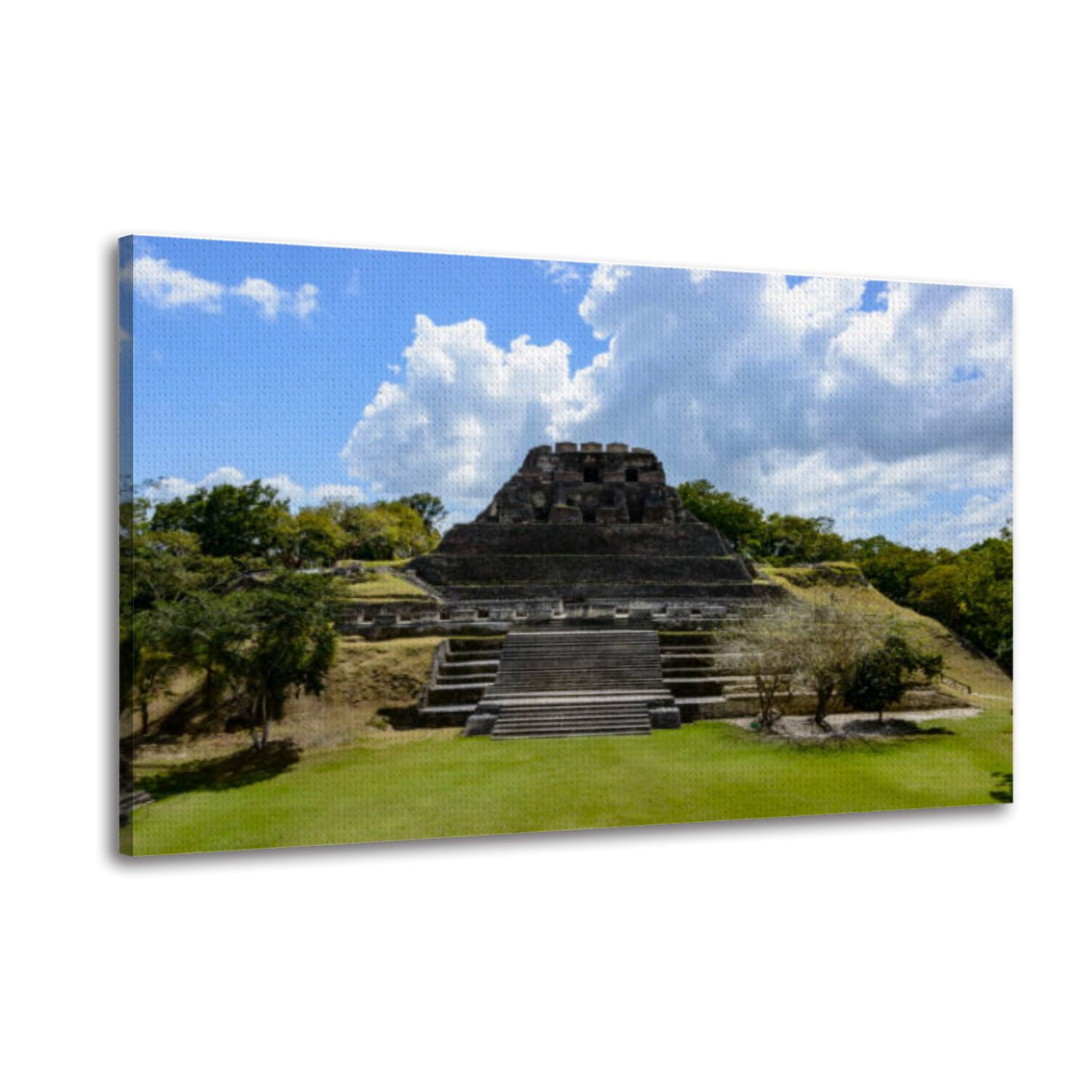 Canvas Wall Art Archeological site Mayan ruins Xunantunich Wall Decor ...