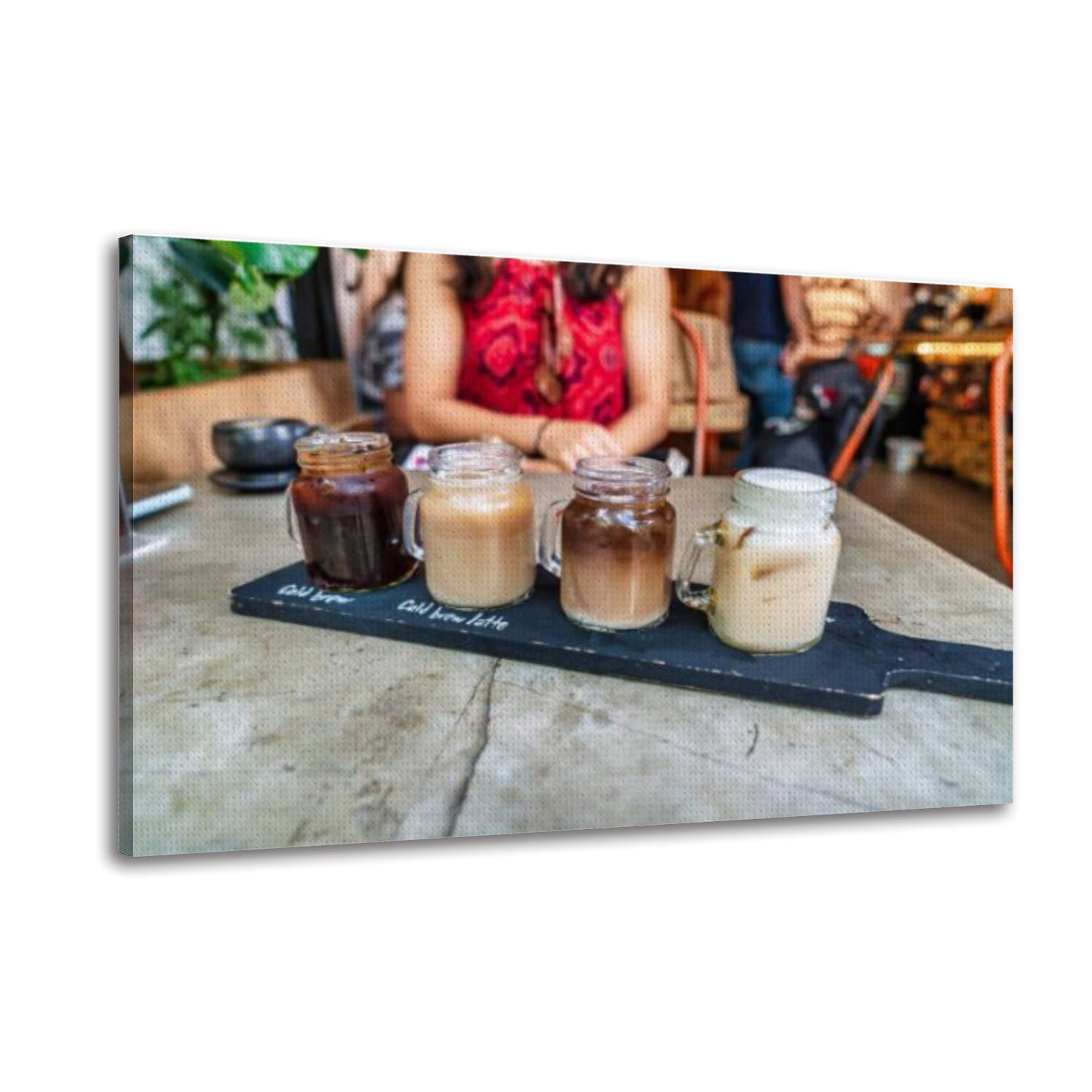 Canvas Wall Art Assorted iced coffee tasting Wall Decor for Living Room ...