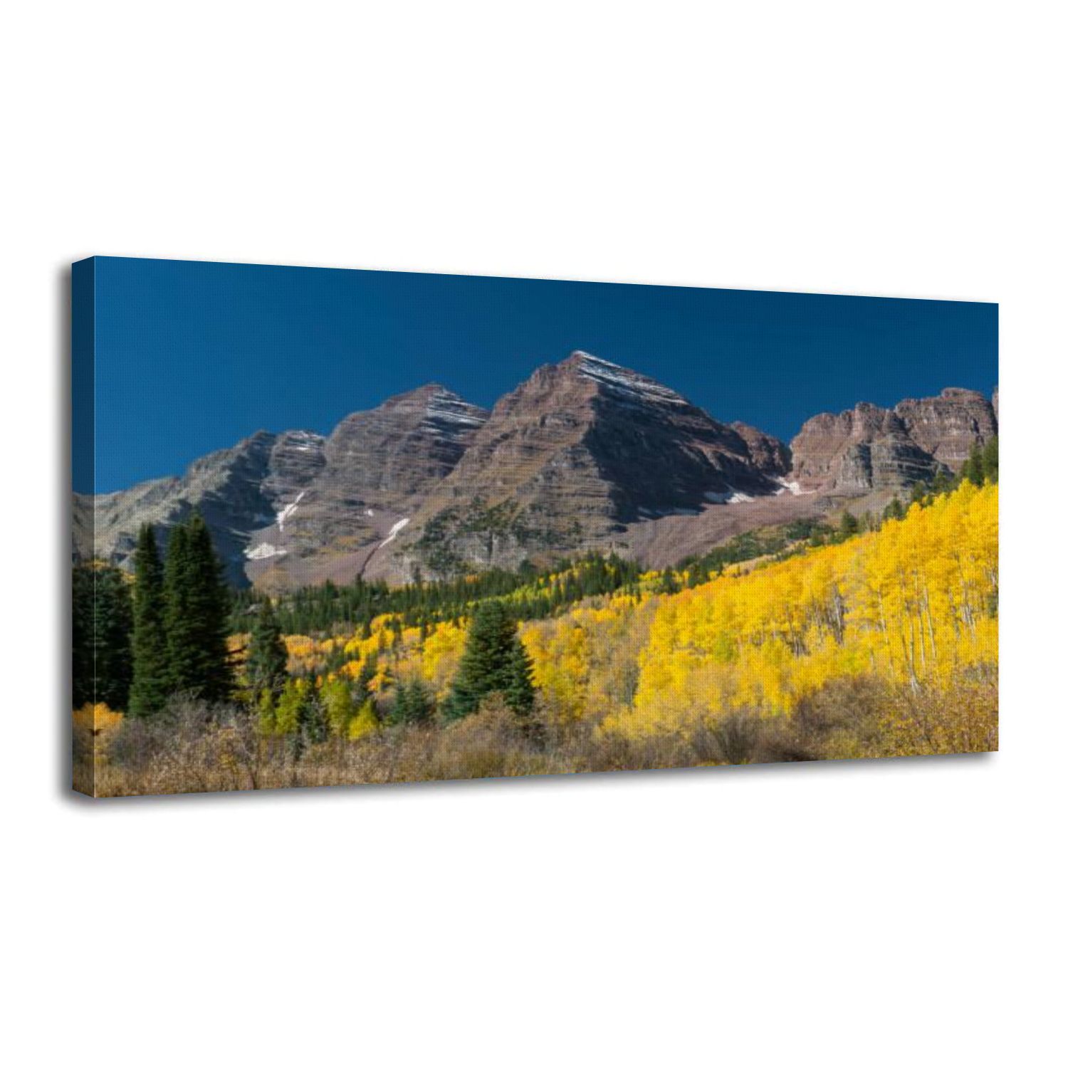 Canvas Wall Art Autumn scenery Maroon Bells Scenic Area Wall Decor for ...