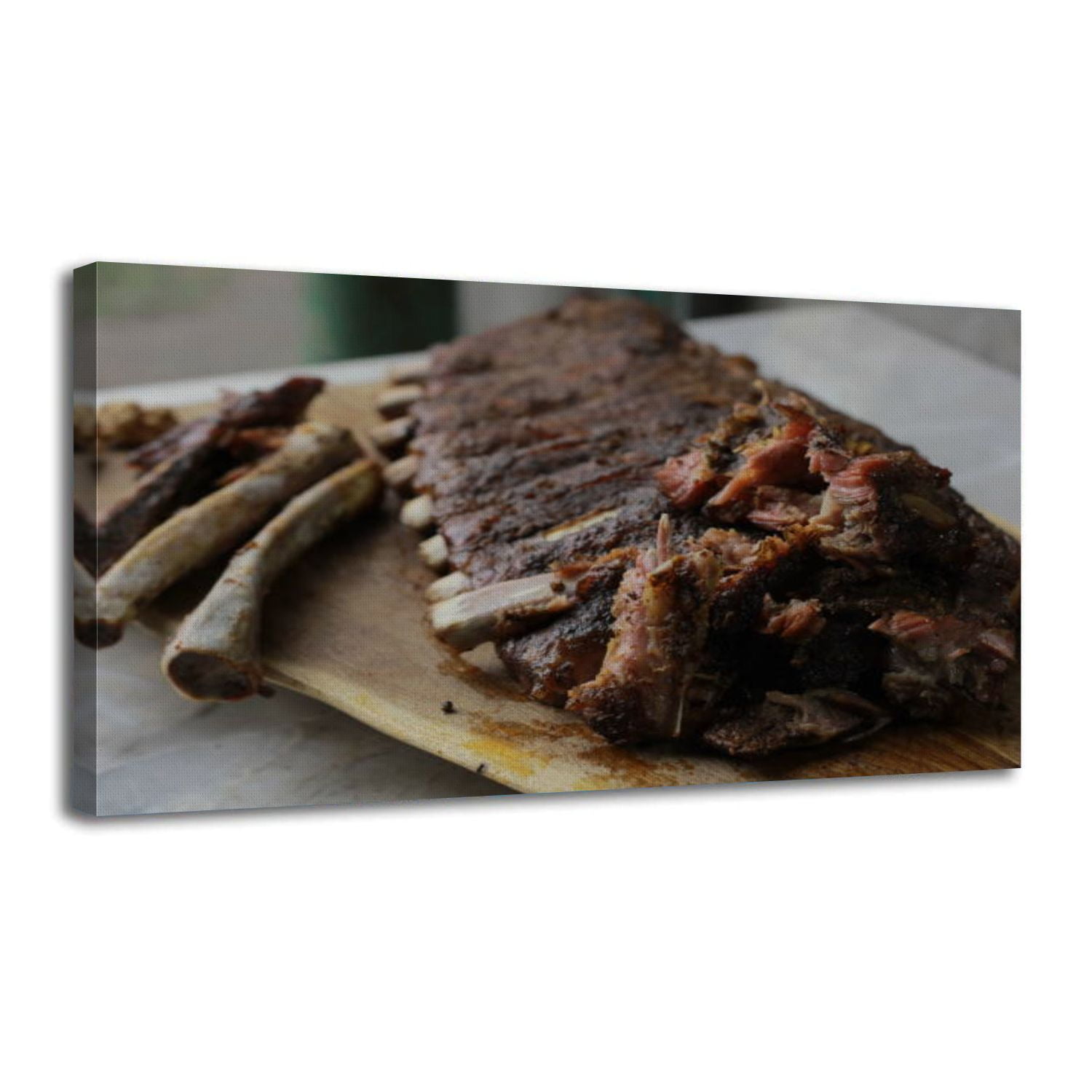 Canvas Wall Art BBQ ribs Wall Decor for Living Room Bathroom Bedroom ...