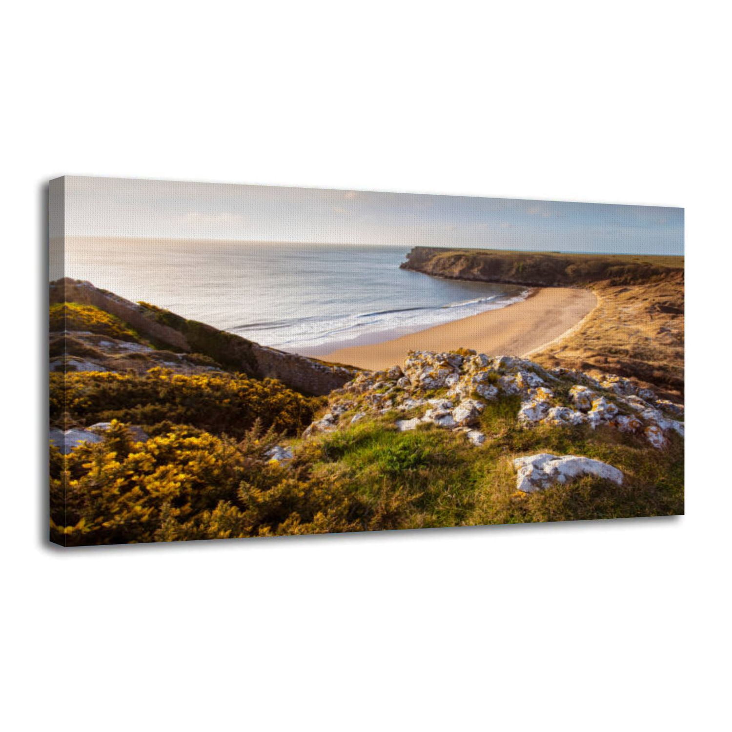 Canvas Wall Art Barafundle Bay Wall Decor for Living Room Bathroom ...