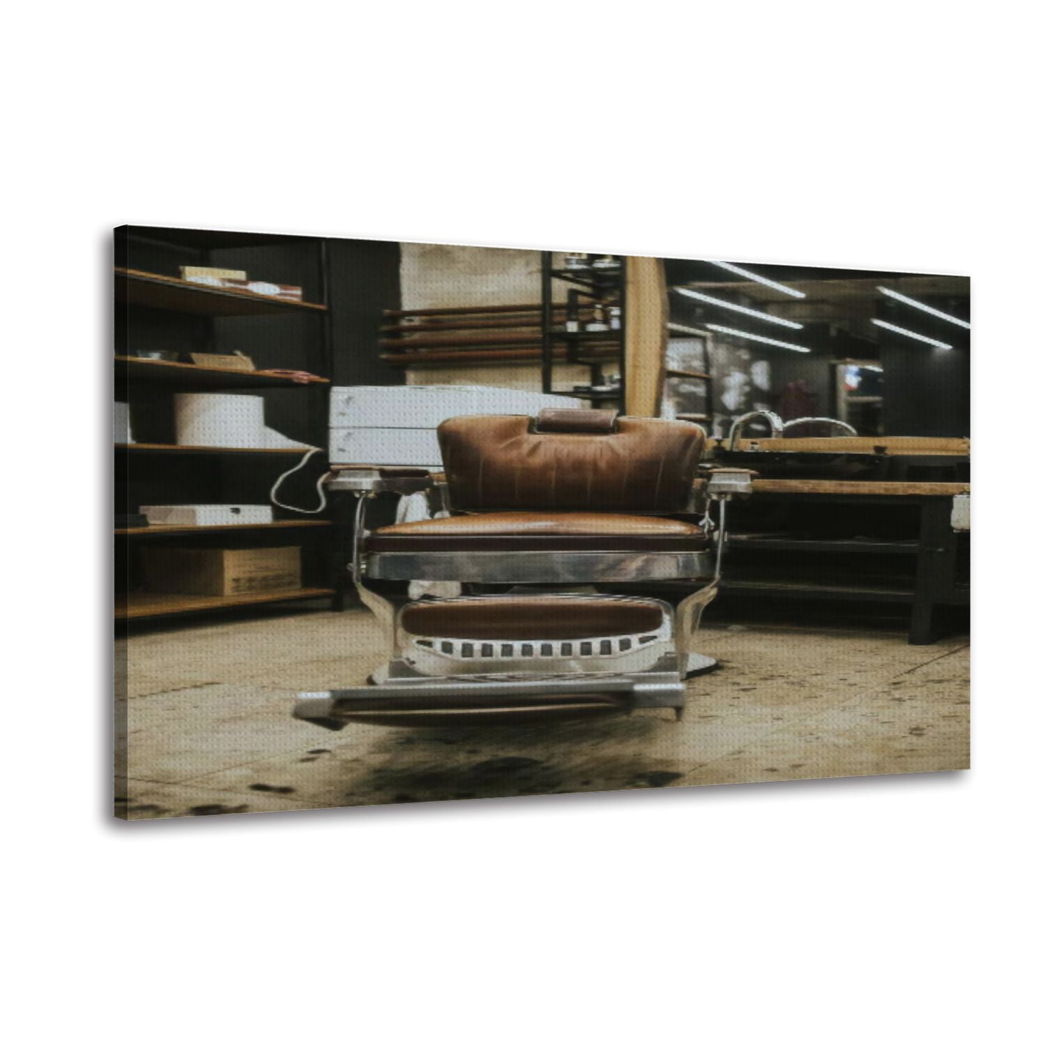 Canvas Wall Art Barber shop Wall Decor for Living Room Bathroom Bedroom ...