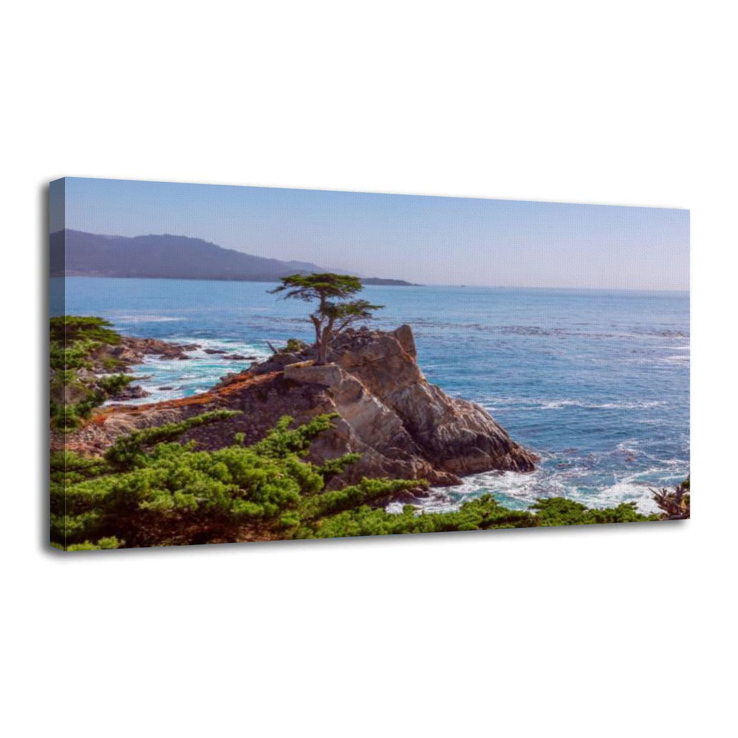 Canvas Wall Art Beautiful lone Cypress tree Monterey cypress 17 mile ...