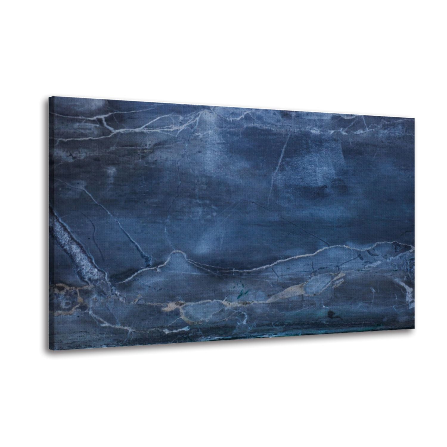 Canvas Wall Art Blue Marble texture natural Interiors marble stone wall ...