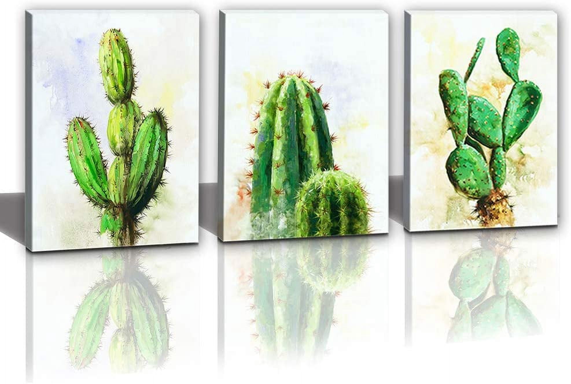 Canvas Wall Art Cactus Picture Canvas Prints Desert Plant Painting ...