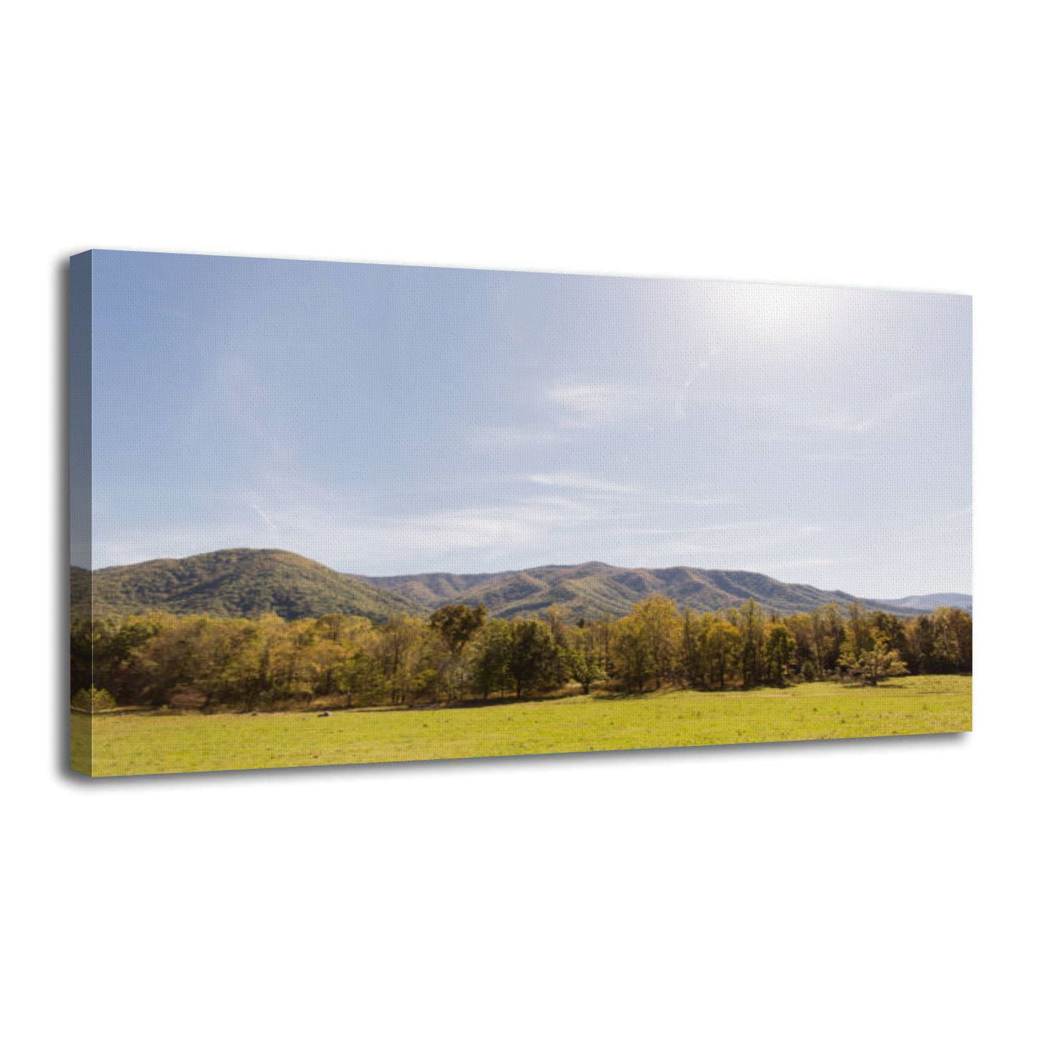 Canvas Wall Art Cades Cove Gatlinburg Tennessee Wall Decor for Living ...
