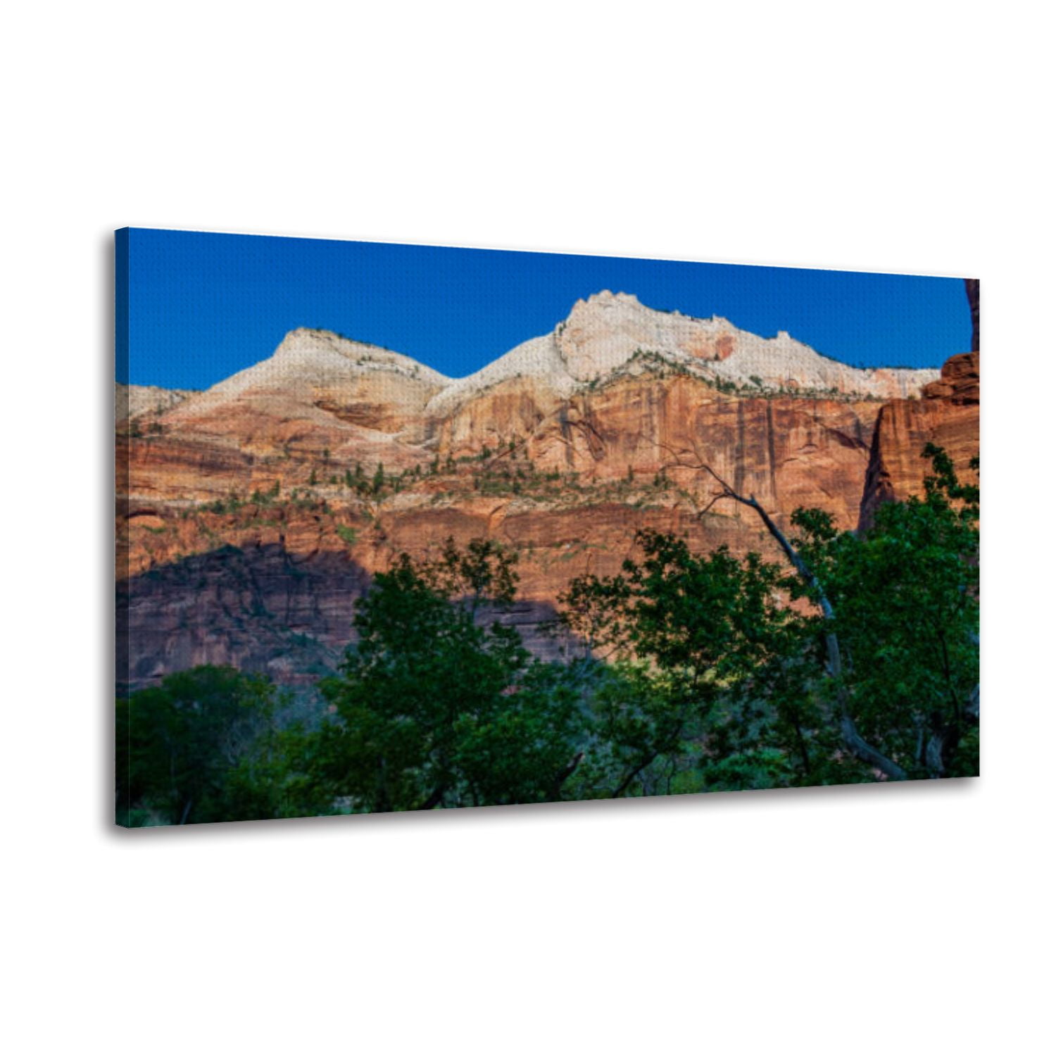 Canvas Wall Art Cathedral Mountain Zion National Park Wall Decor for ...