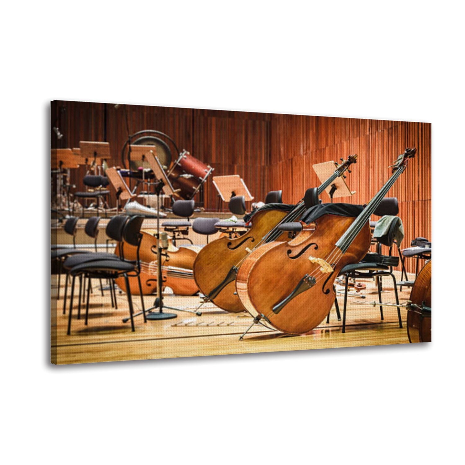 Canvas Wall Art Cello Music instruments stage Wall Decor for Living ...