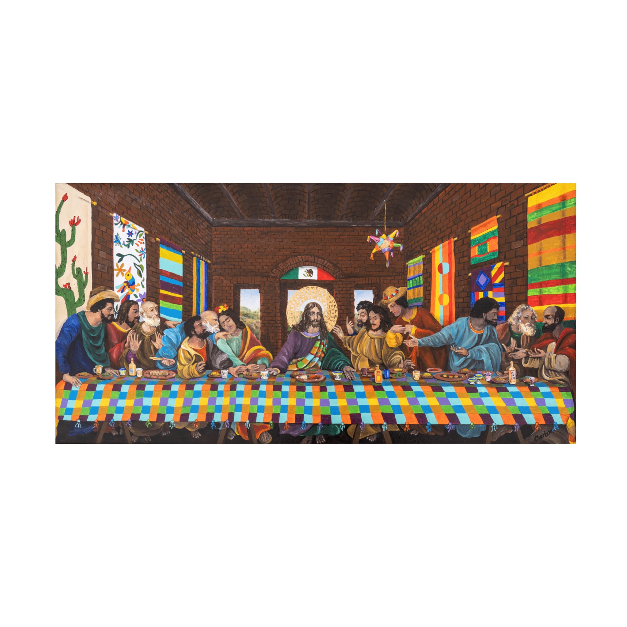 Canvas Wall Art - Charlsie Kelly 'La Ultima Cena en Mexico' Wall Art ...