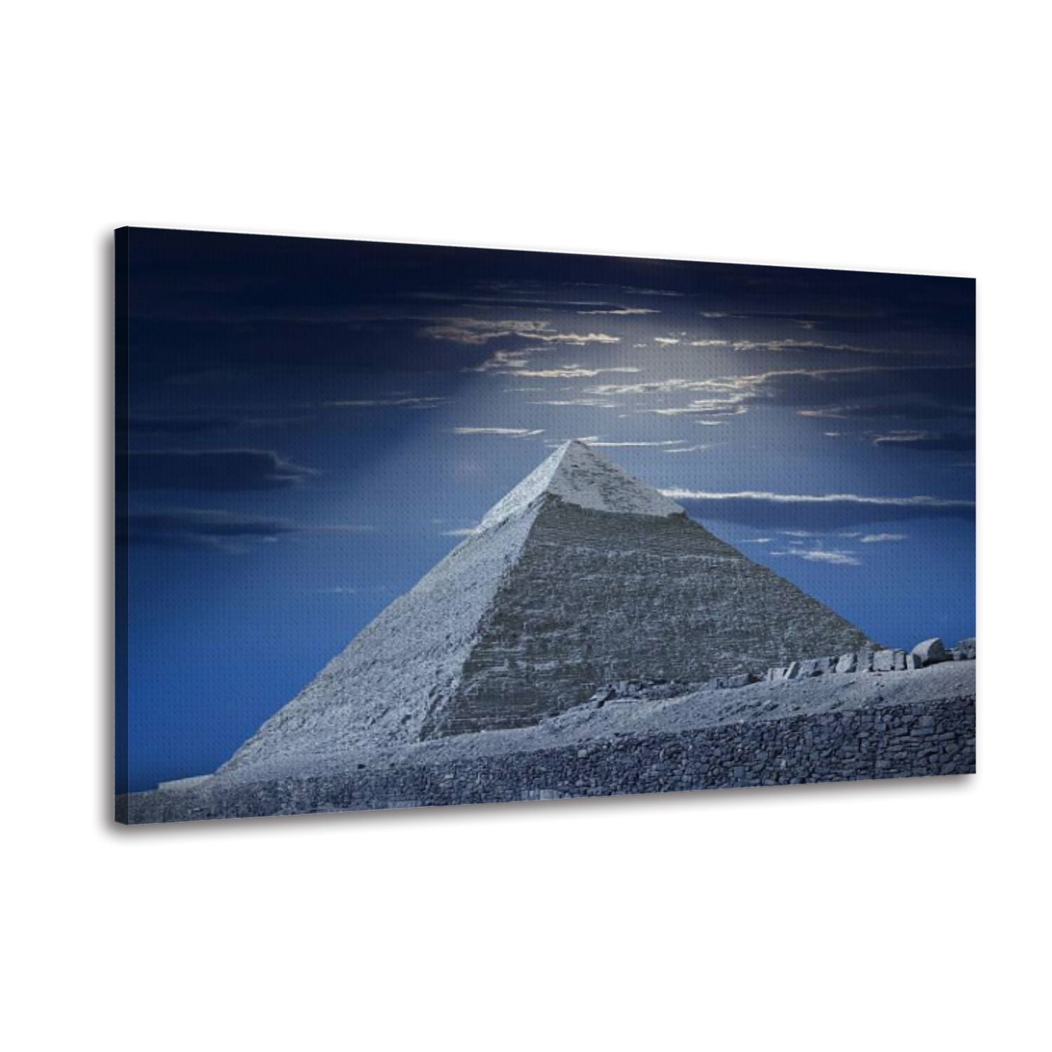 Canvas Wall Art Chefrens pyramid night Wall Decor for Living Room ...