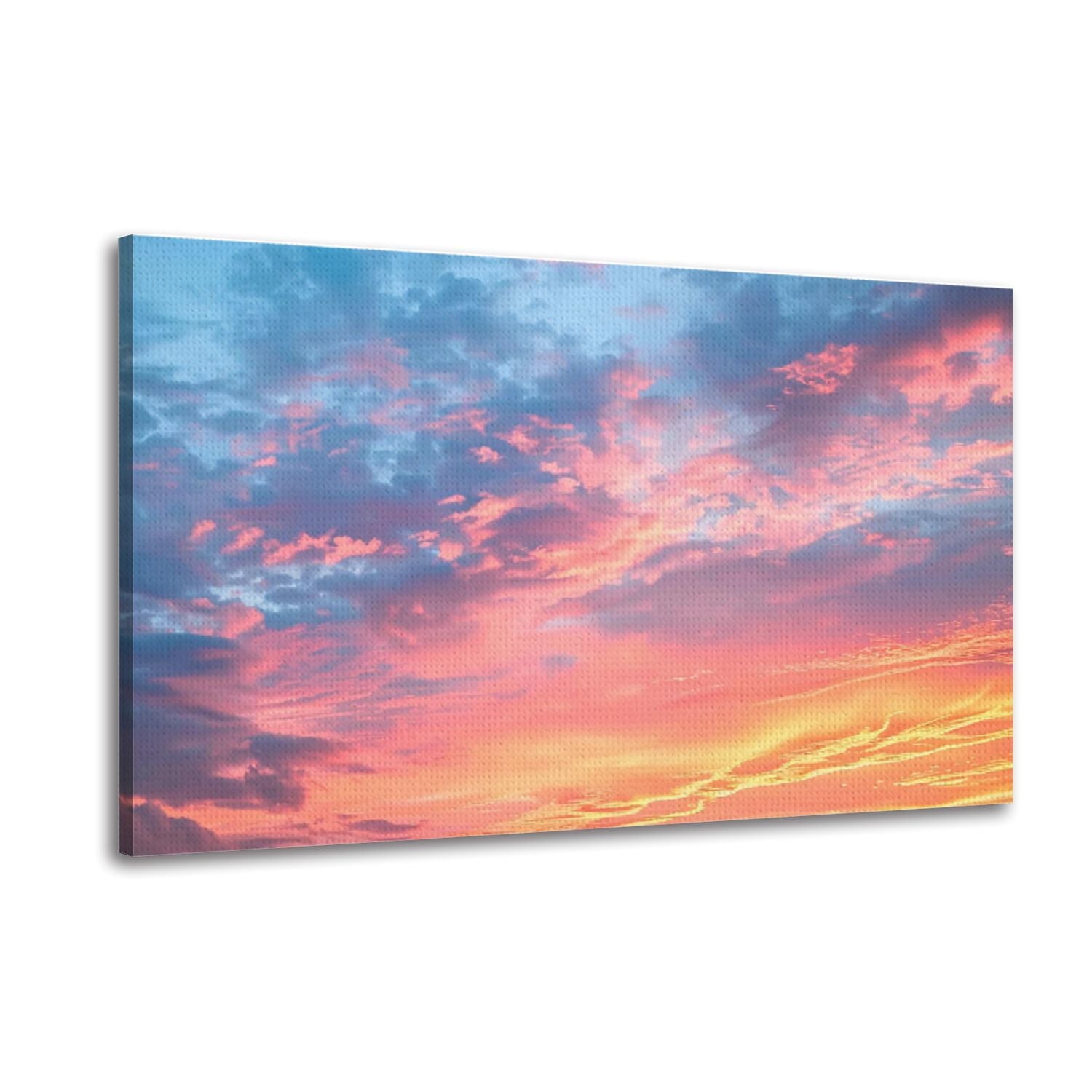 Canvas Wall Art Colorful clouds dramatic sunset sky Wall Decor for Living Room Bathroom Bedroom ...