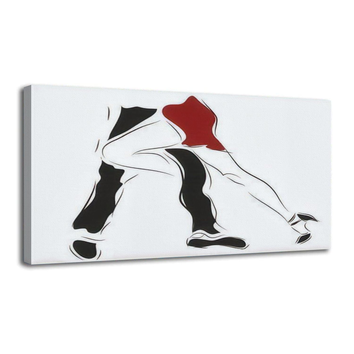 Canvas Wall Art Couple Dancing Tango Woman Dancers Wall Decor for ...