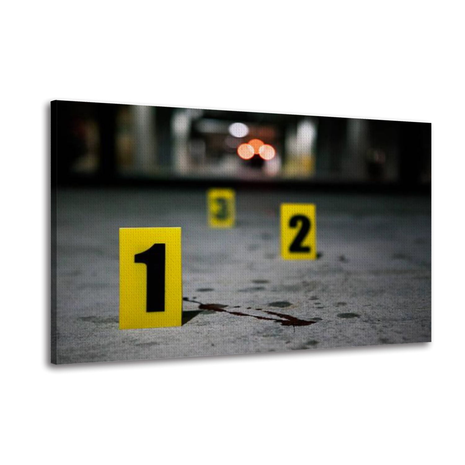 Canvas Wall Art Crime Scene Wall Decor for Living Room Bathroom Bedroom ...