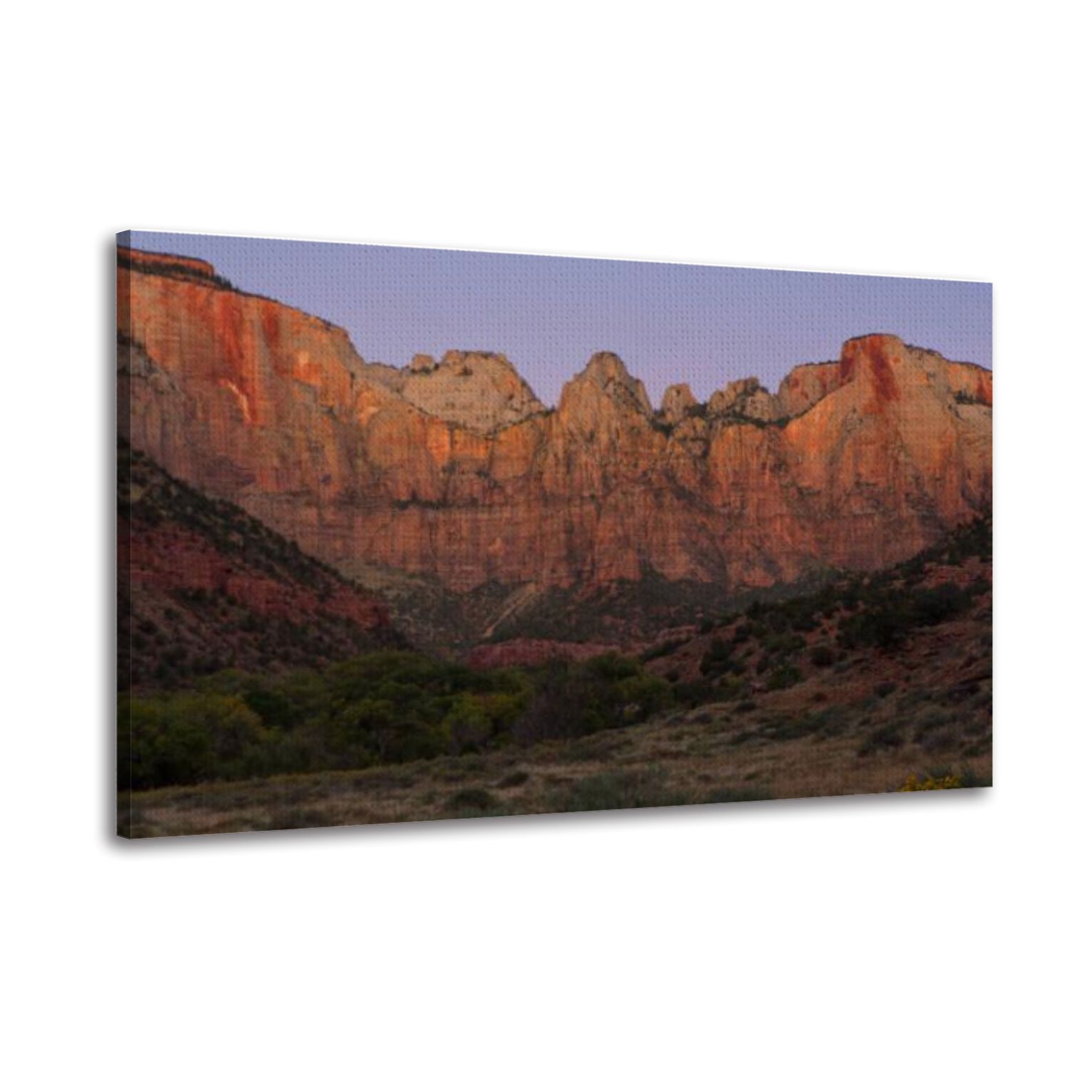 Canvas Wall Art Dawn Towers Virgin Zion National Park Utah Wall Decor ...
