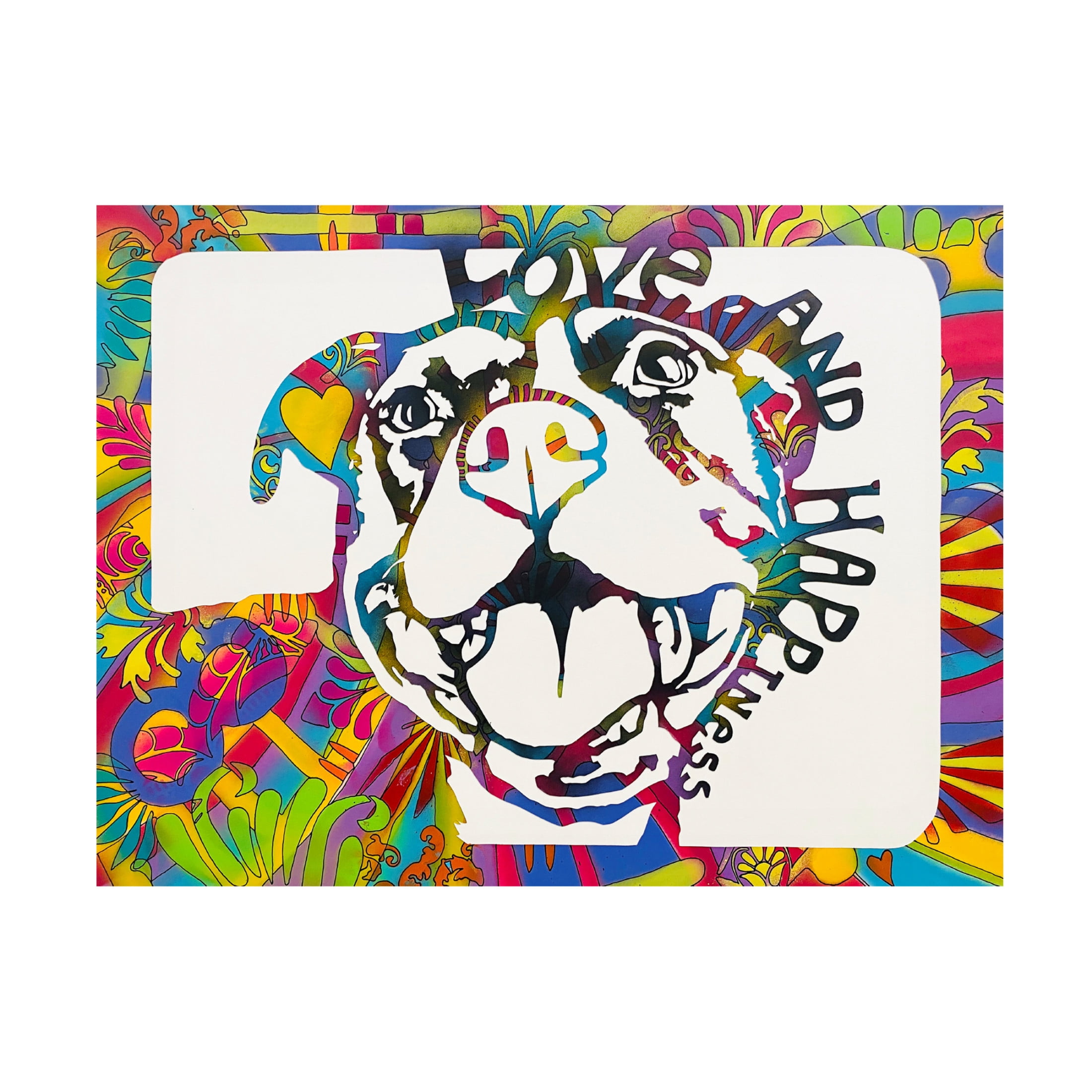 Canvas Wall Art - Dean Russo 'Love And Hapiness' Wall Art for Living ...