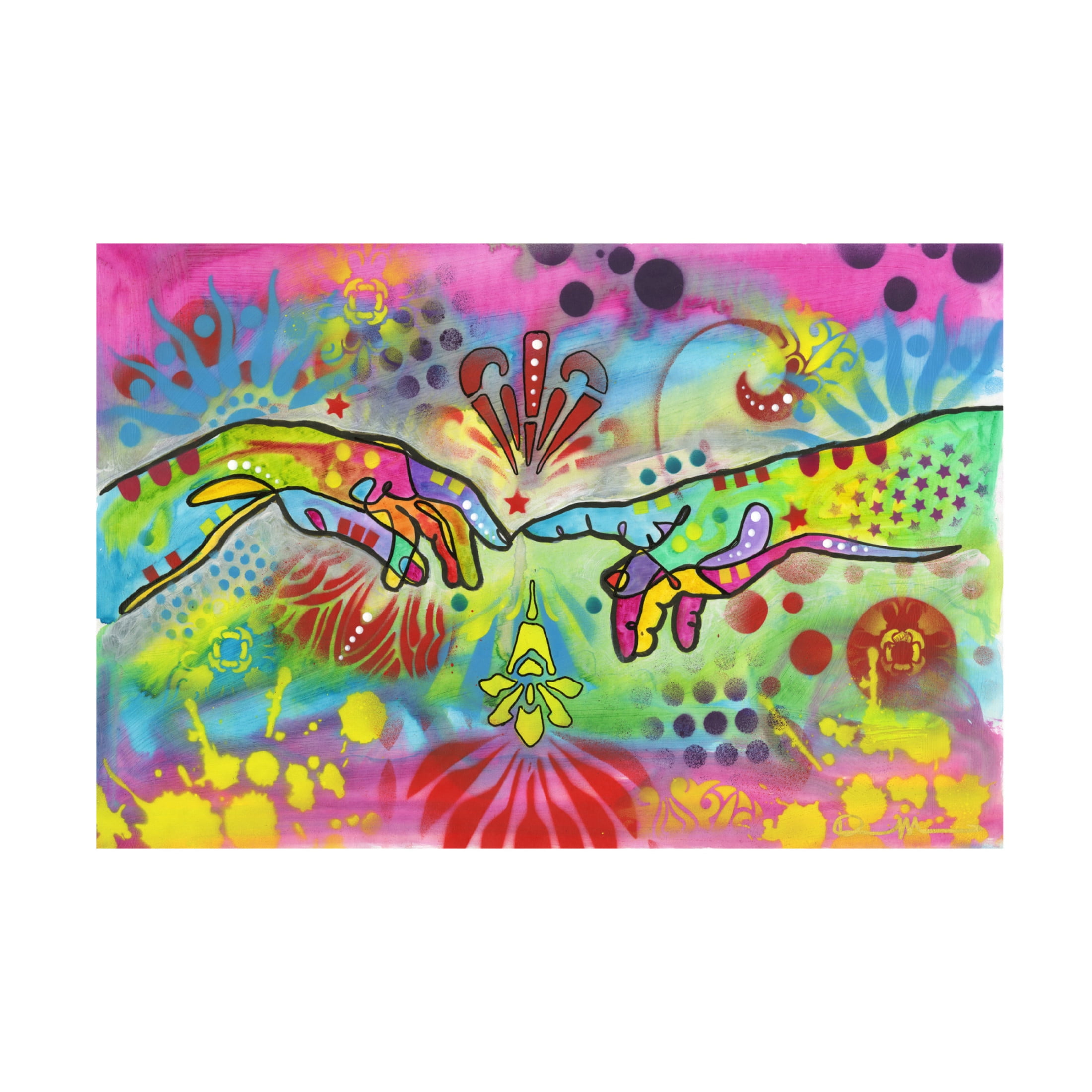 Canvas Wall Art - Dean Russo 'The Creation of Adam' Wall Art for Living ...