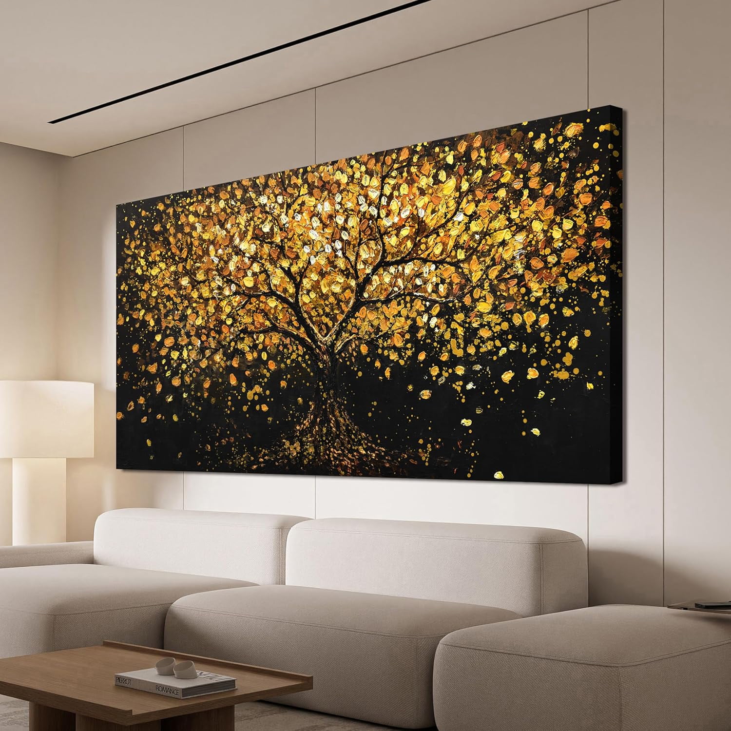 Canvas Wall Art Decor Canvas Modern Art Wall Decor Black and Gold Wall ...