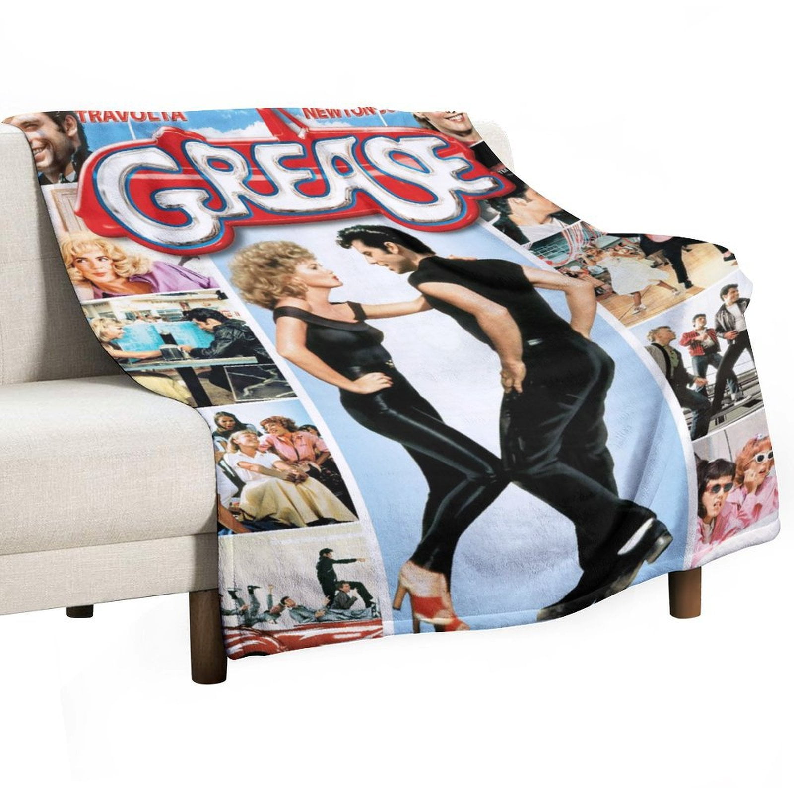 Canvas Wall Art Decor Modern Grease Movie Luxury Flannel Blanket ...