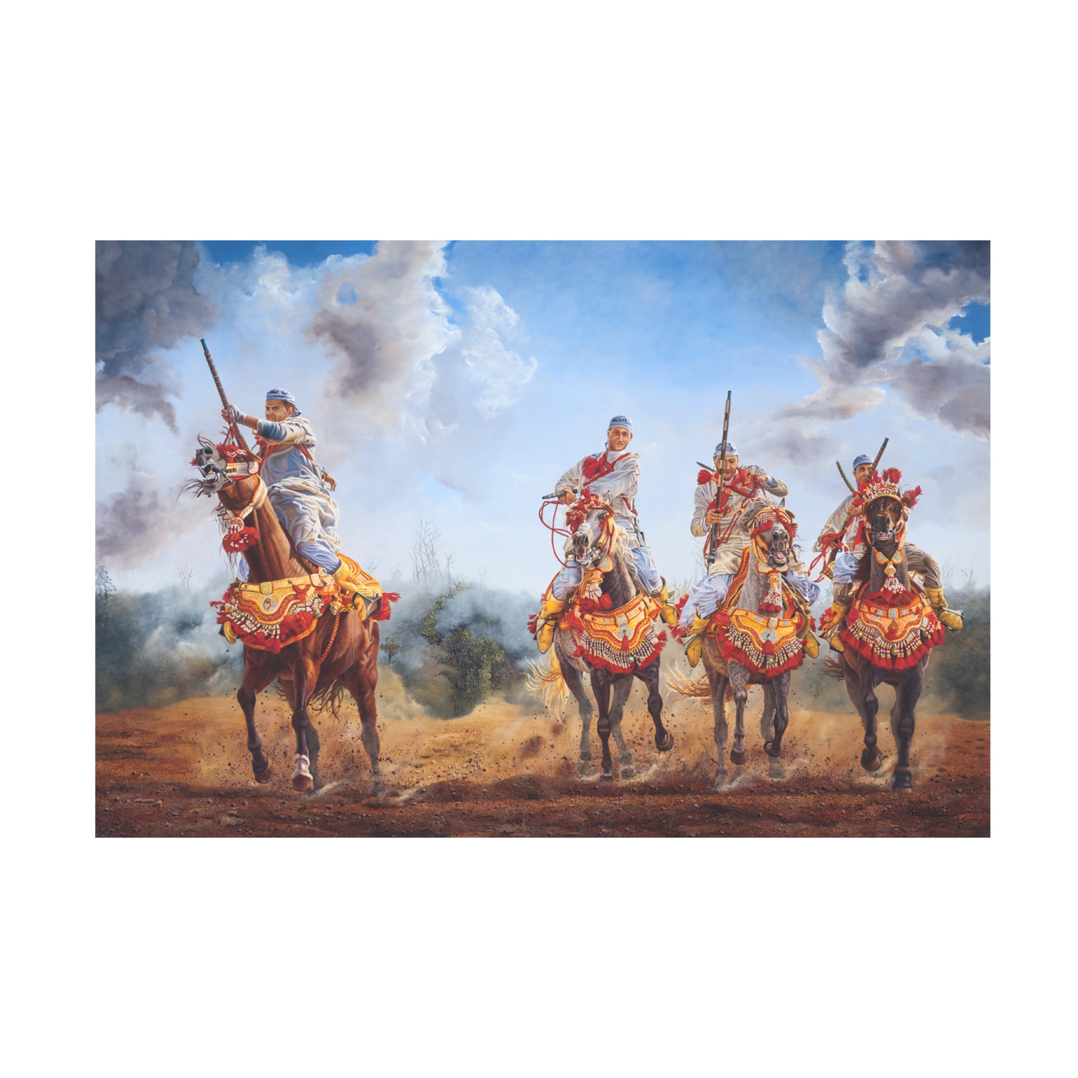Canvas Wall Art - Delene Lambert 'Four Horsemen of the Apocalypse' Wall ...