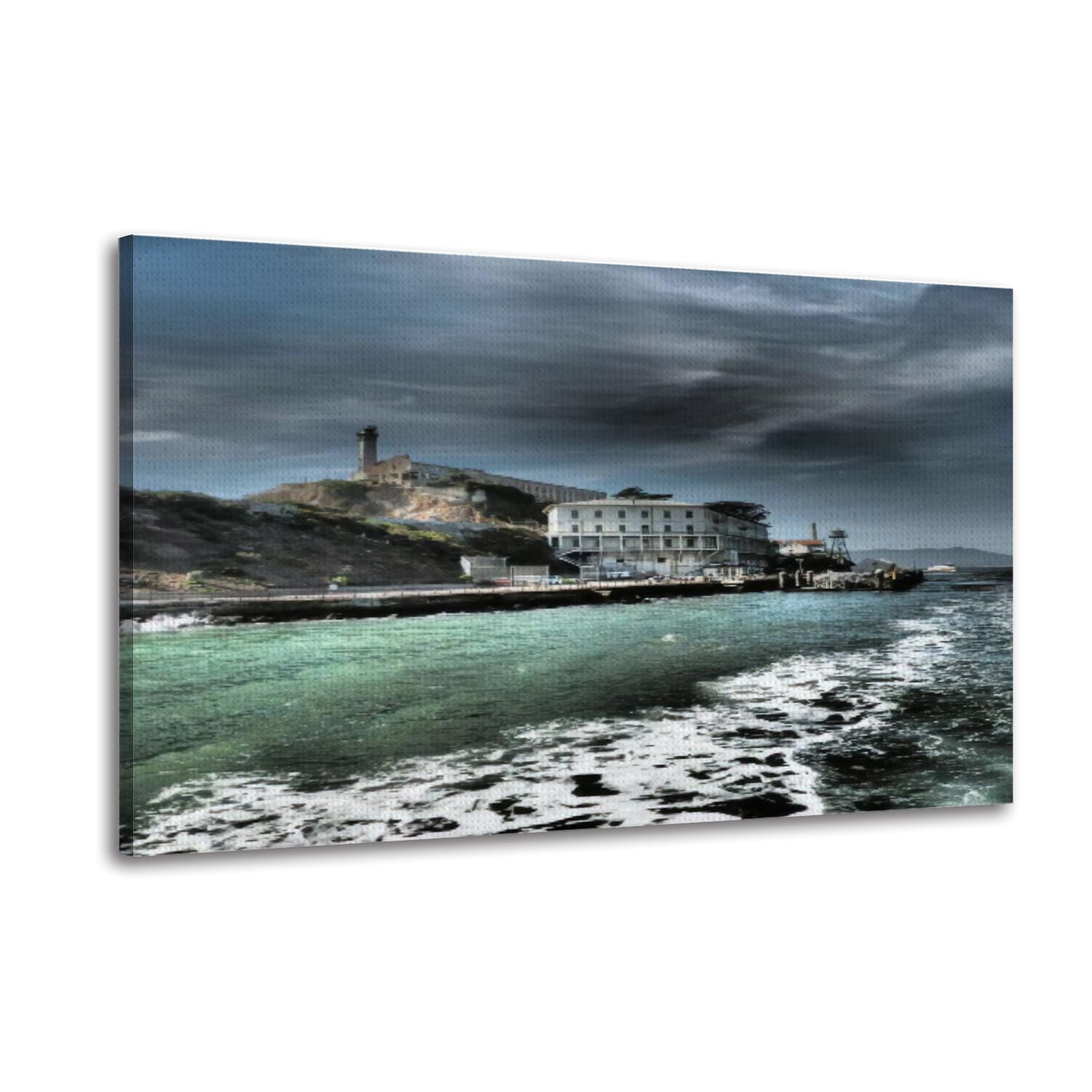 Canvas Wall Art Depart hoy from Alcatraz Island Wall Decor for Living ...