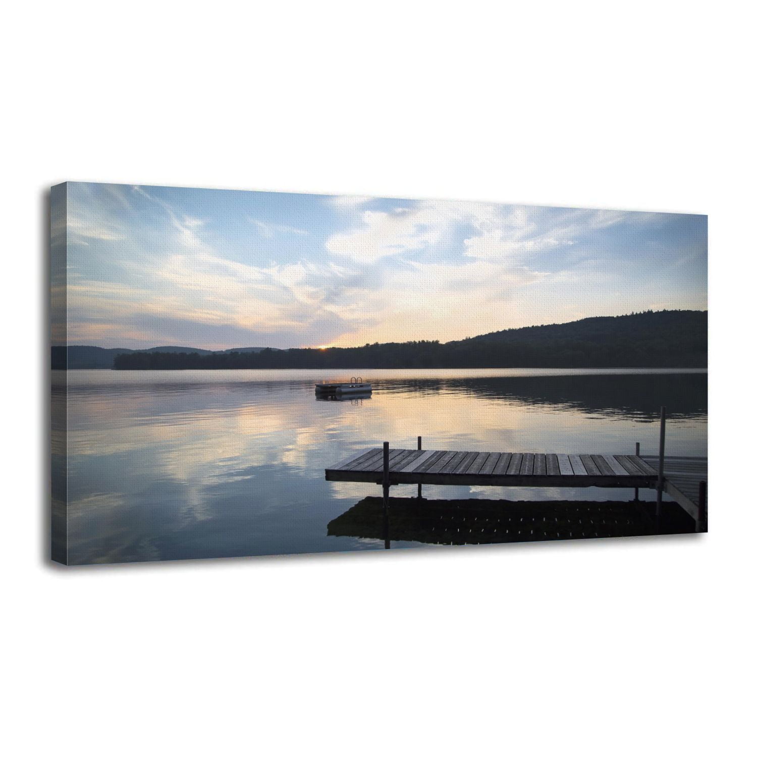 Canvas Wall Art Dock Diving Platform Little Squam Lake Wall Decor for ...