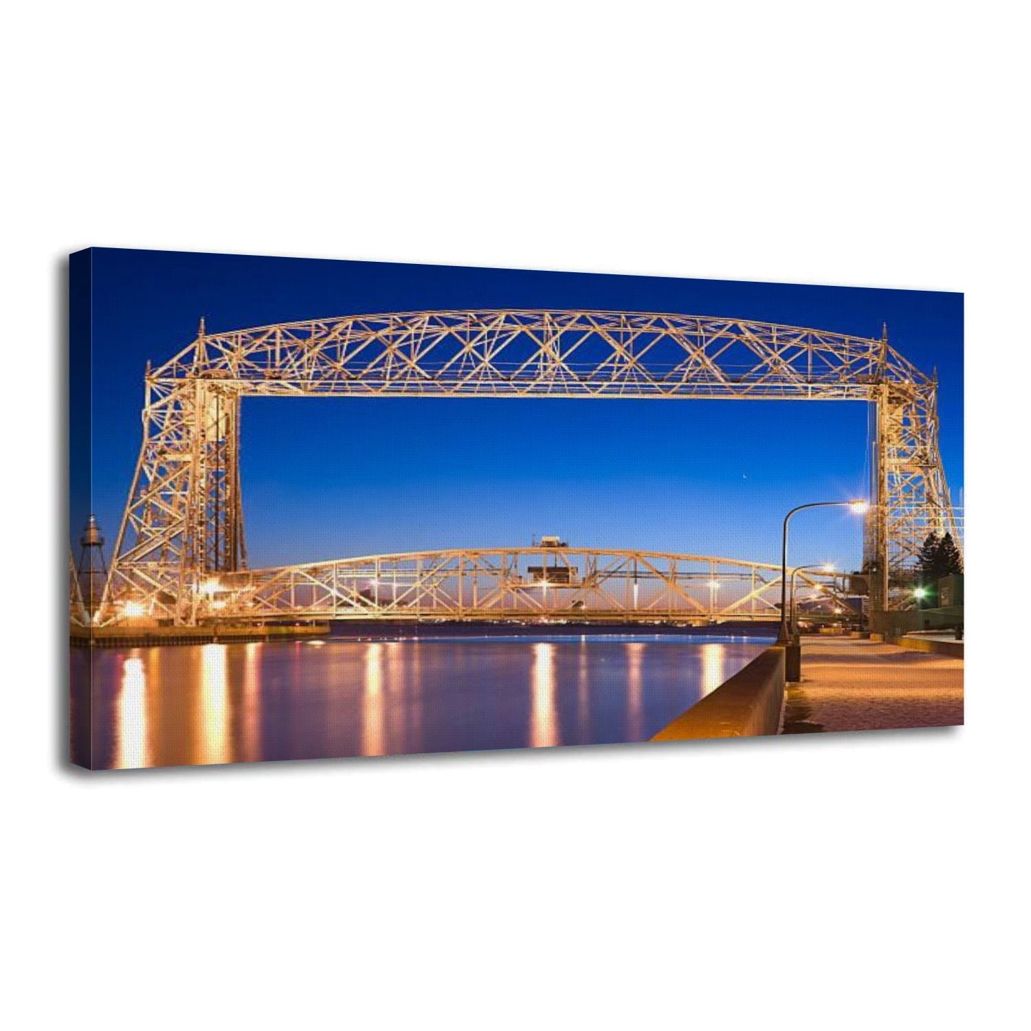 Canvas Wall Art Duluth lift bridge Minnesota Lake Superior Wall Decor ...