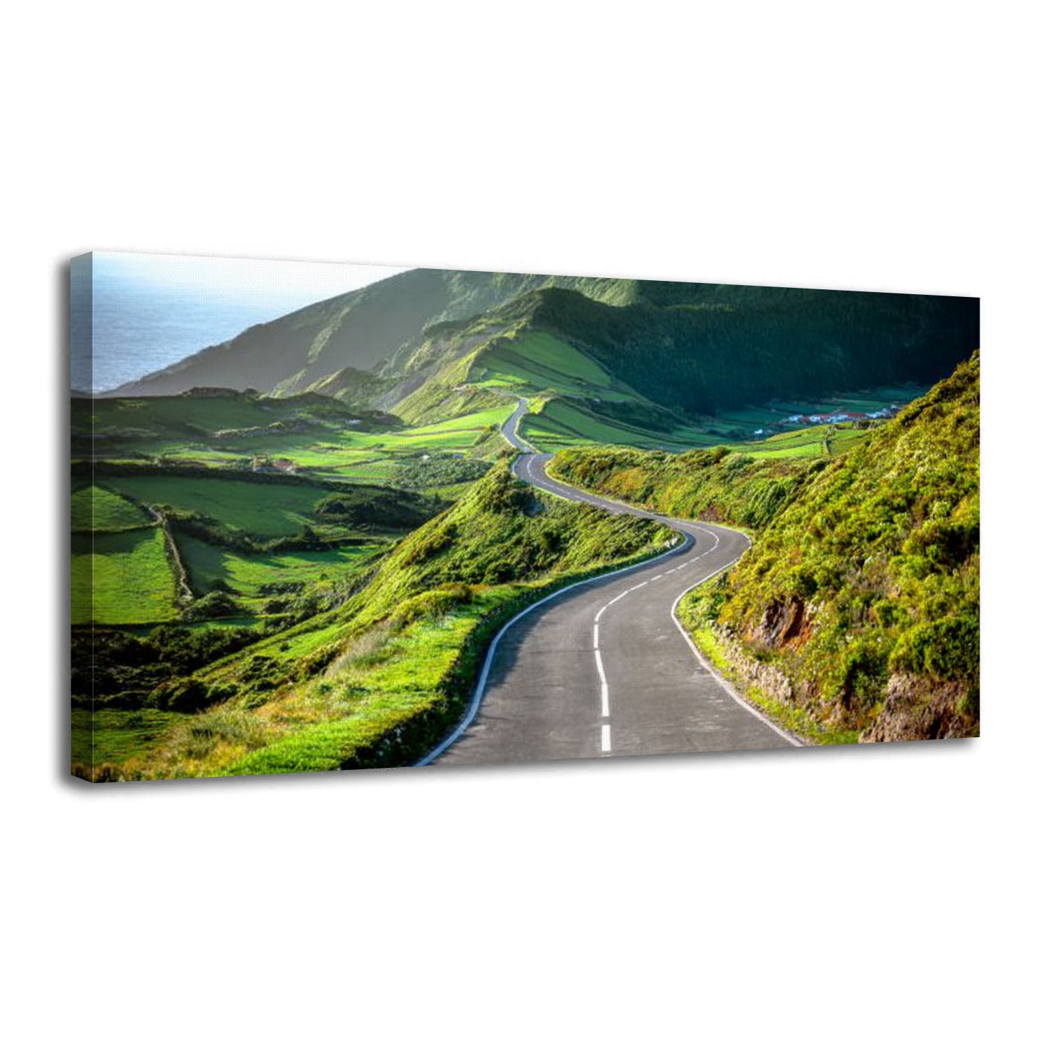 Canvas Wall Art Endless curvy road Wall Decor for Living Room Bathroom ...