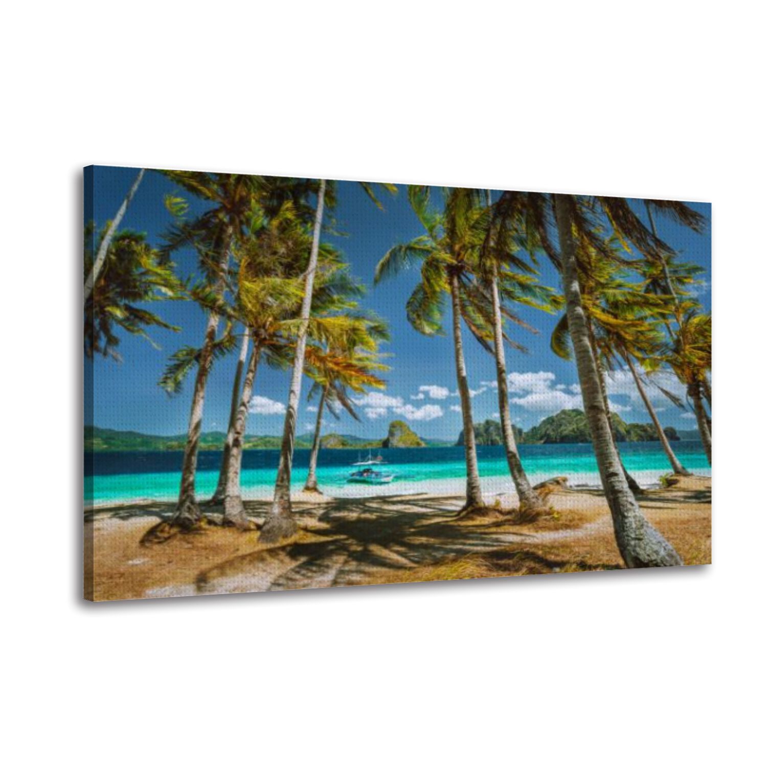 Canvas Wall Art Exploring Palawan most touristic spots Palm trees ...