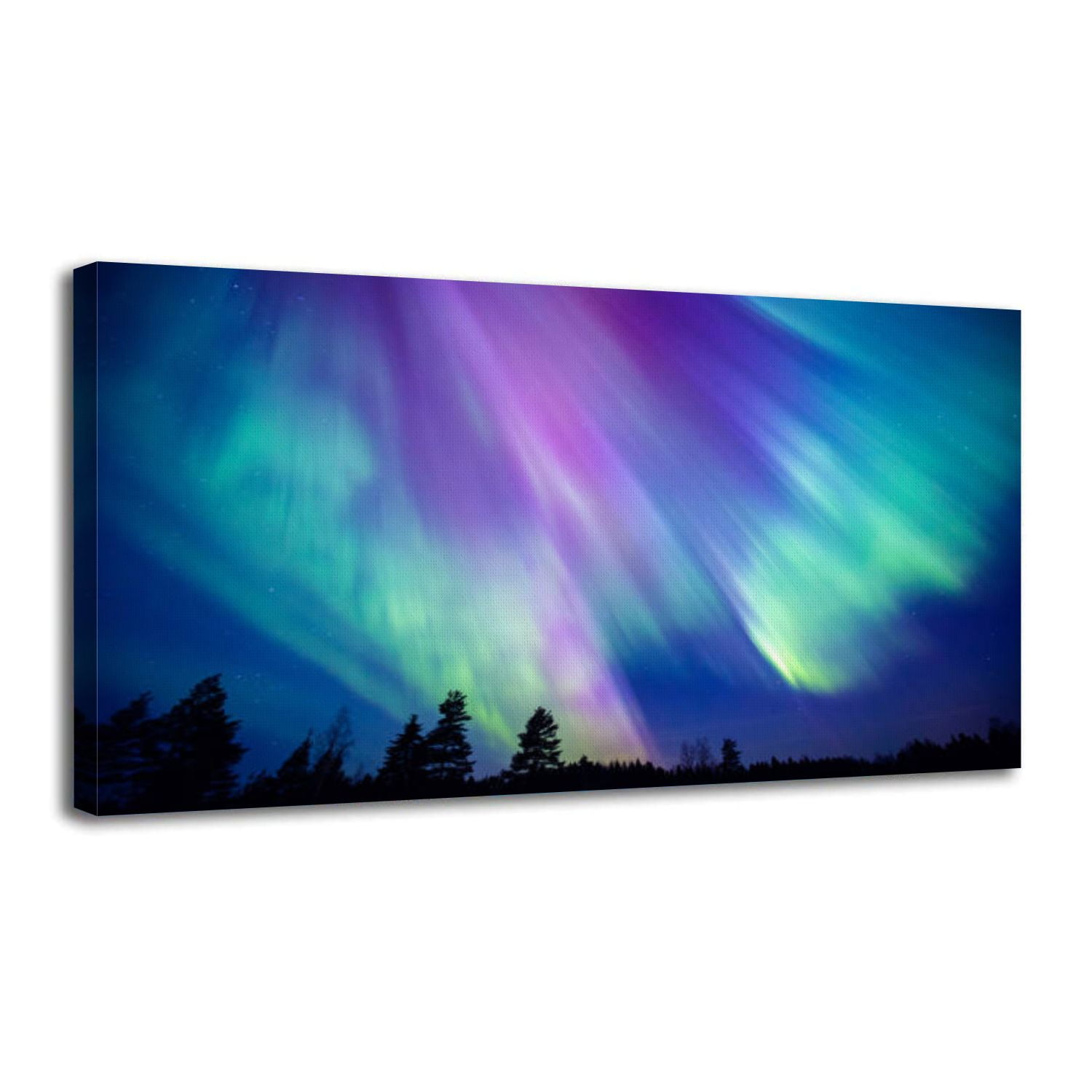 Canvas Wall Art Fabulous boreal lights Arctic sky Wall Decor for Living ...