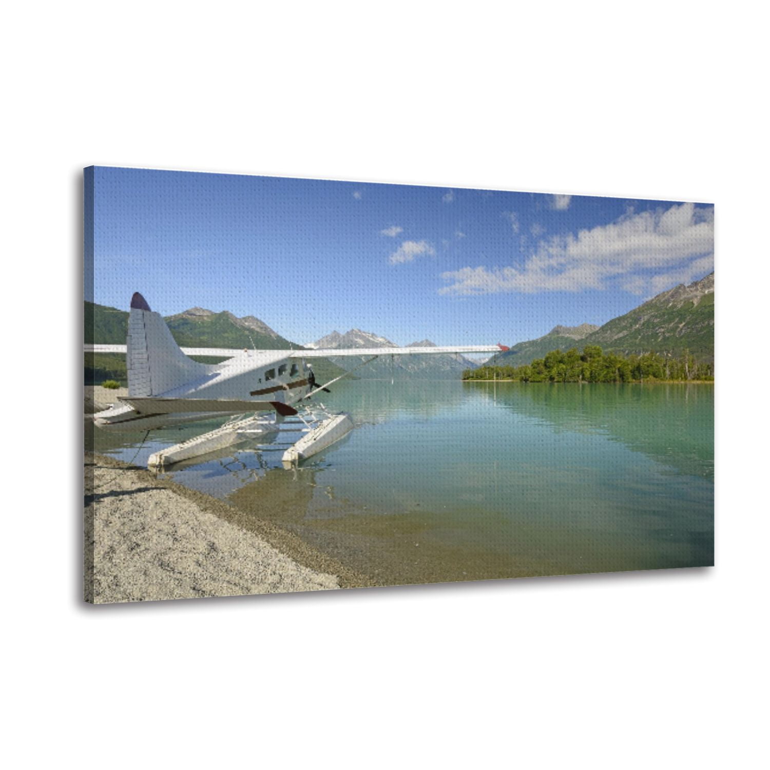 Canvas Wall Art Float Plane Wilderness Lake Wall Decor for Living Room ...