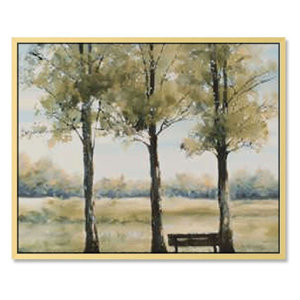 Canvas Wall Art Forest Picture: Large Framed Tree Painting Decor ...