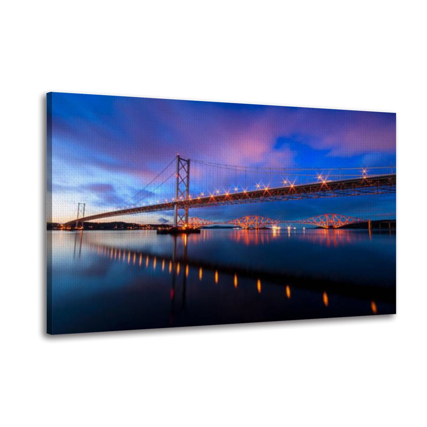 Canvas Wall Art Forth Road Rail Bridges Wall Decor for Living Room ...