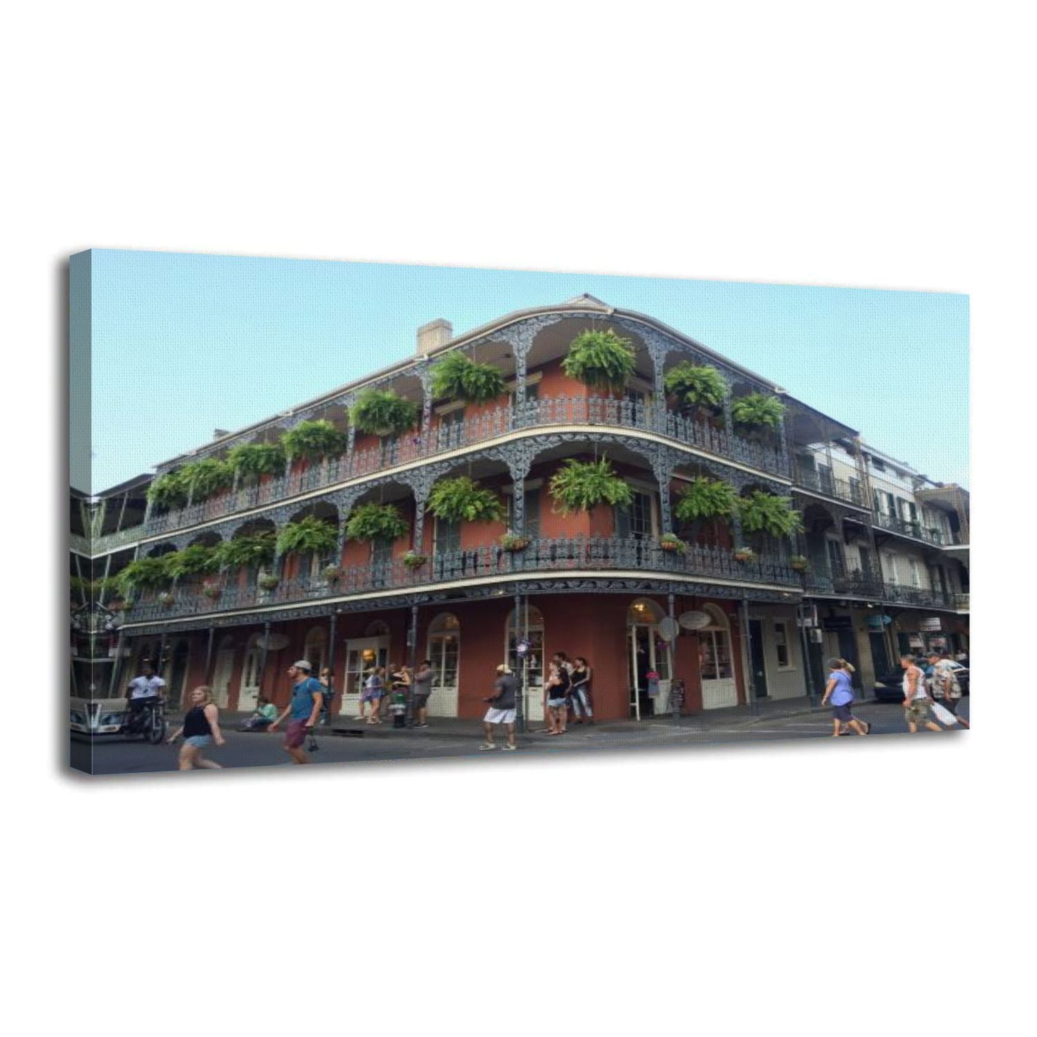 Canvas Wall Art French Quarter Wall Decor for Living Room Bathroom ...