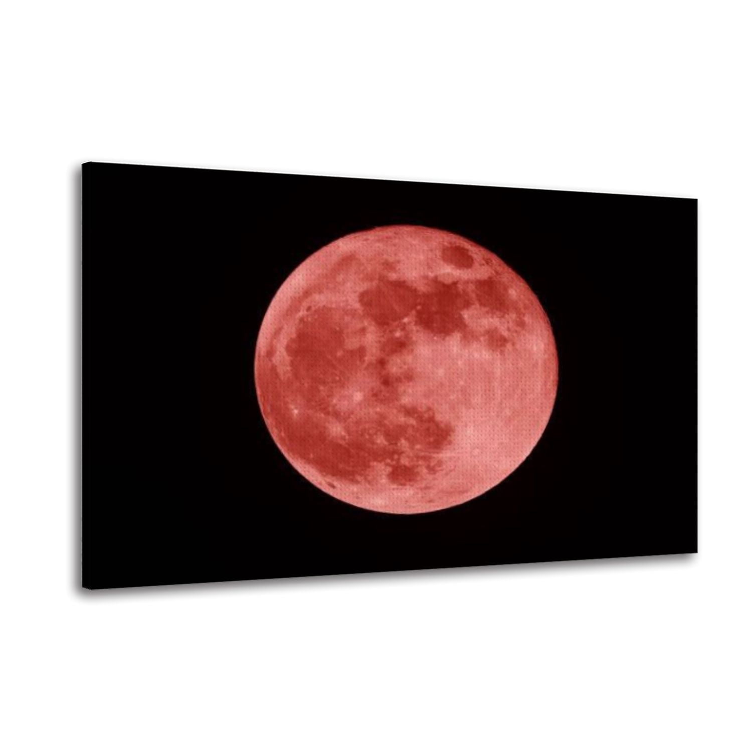 Canvas Wall Art Full Blood moon dark night Wall Decor for Living Room ...