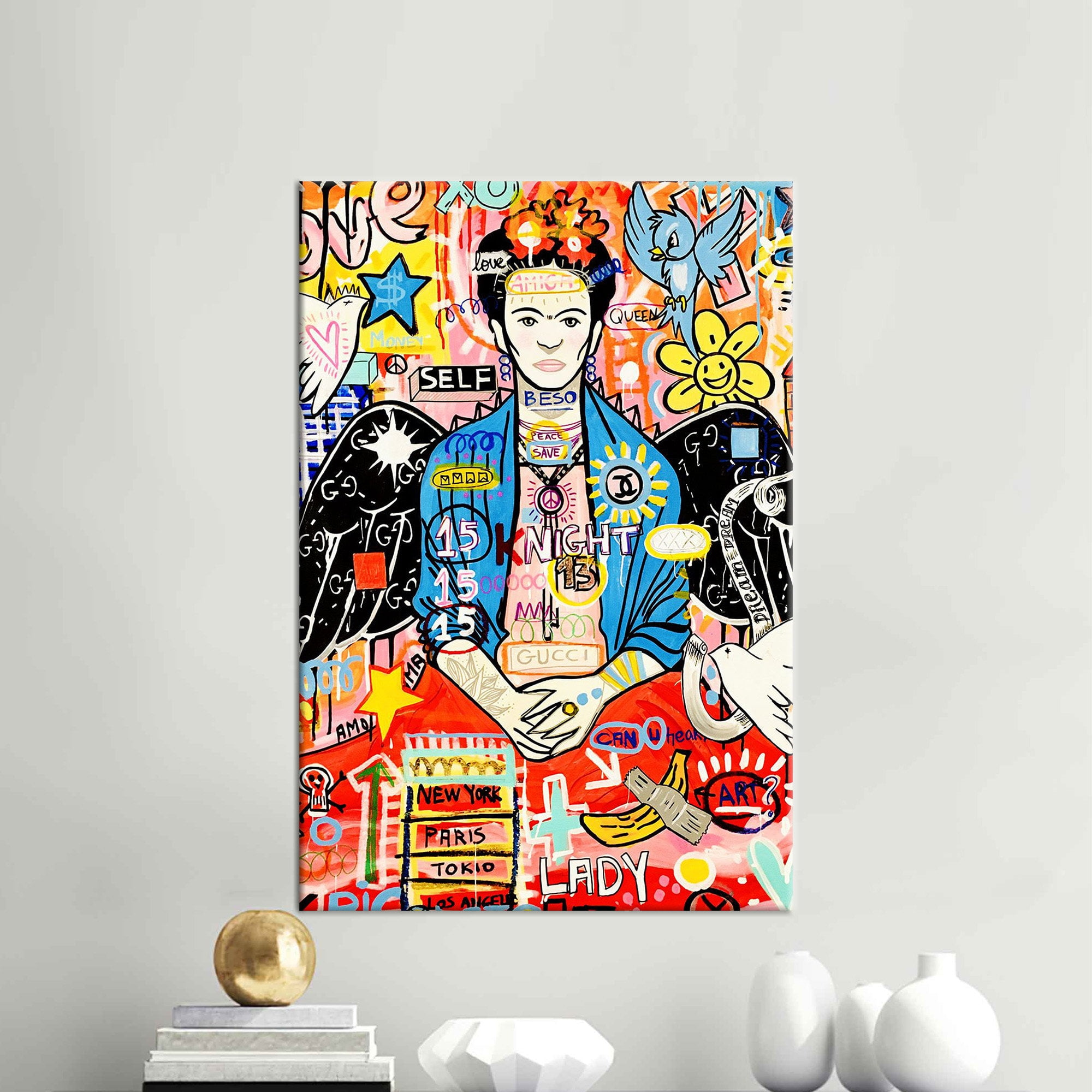 Canvas Wall Art Graffiti, Printed Canvas Canvas, 3D Canvas, Canvas Art ...